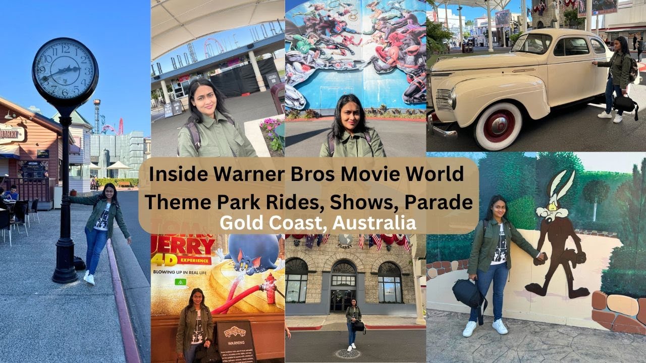 Warner Bros Movie World Theme Park Rides Parade Gold Coast Australia ...