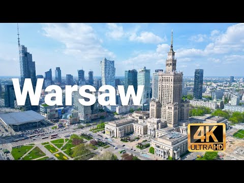 Warsaw drone 4K/60fps- Warszawa z drona - YouTube