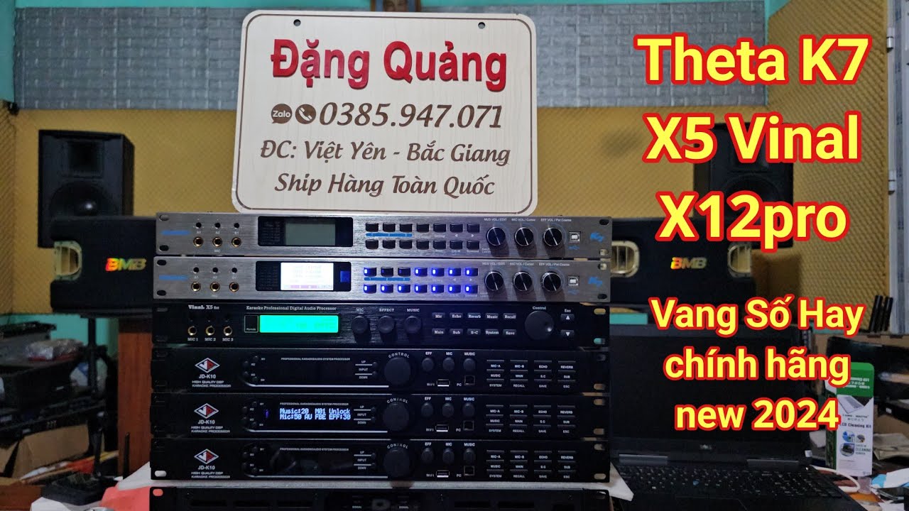 Vang X12pro , X5 vinal , Theta K7 liên tục gửi đi cho anh em chơi Karaoke - YouTube