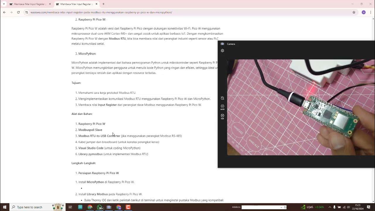 Membaca Nilai Input Register pada Modbus RTU Menggunakan Raspberry Pi Pico W dan MicroPython ...