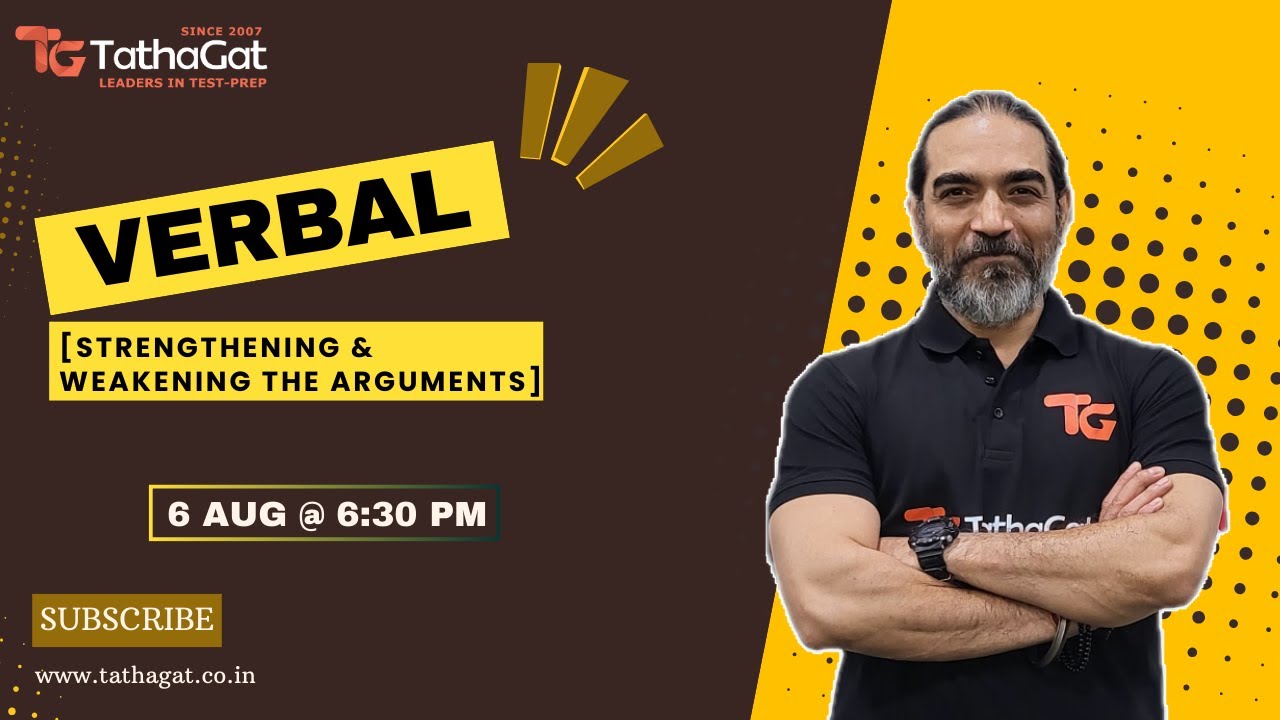 Master Strengthening & Weakening Arguments in 4 Months | Verbal Tips by ...