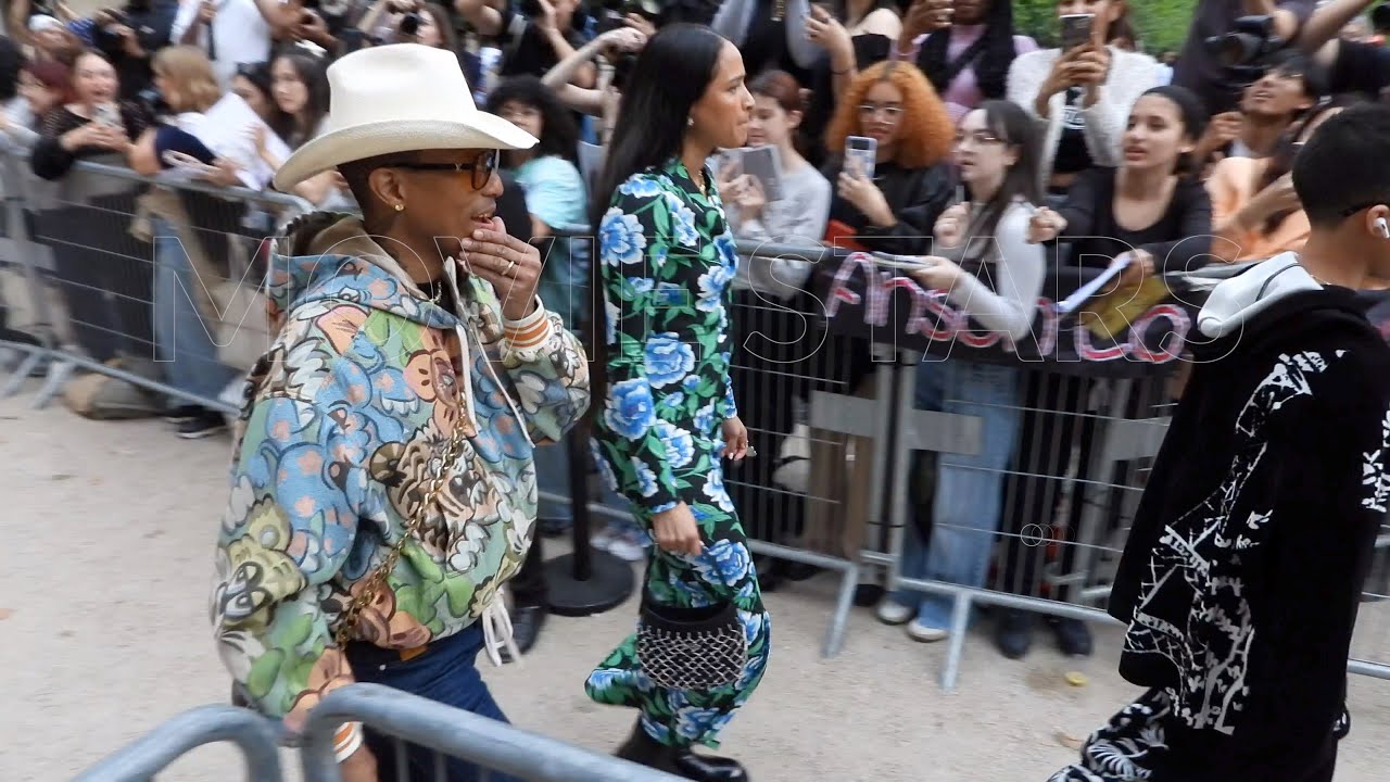 Pharrell Williams @ Paris Fashion Week 19 june 2024 show Kenzo - YouTube
