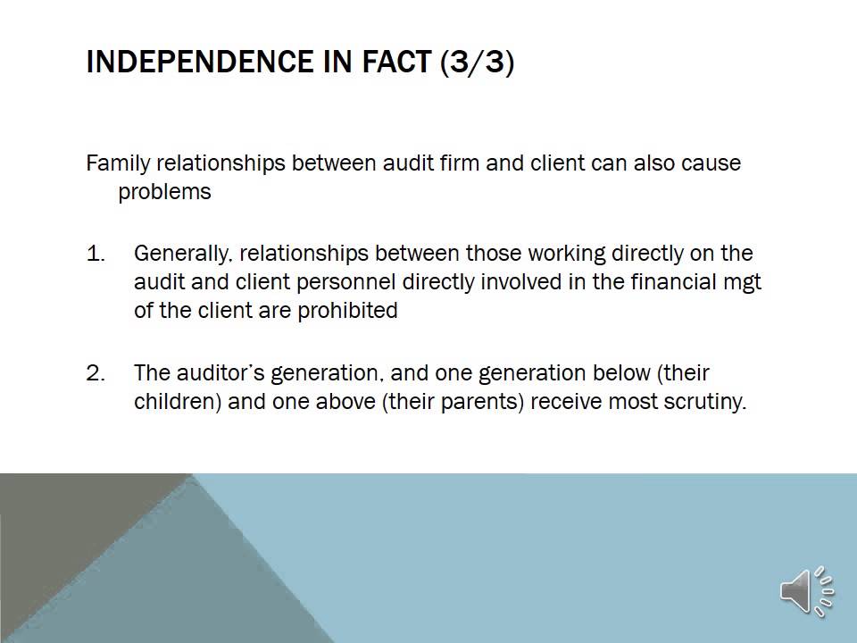 Auditor Independence - YouTube