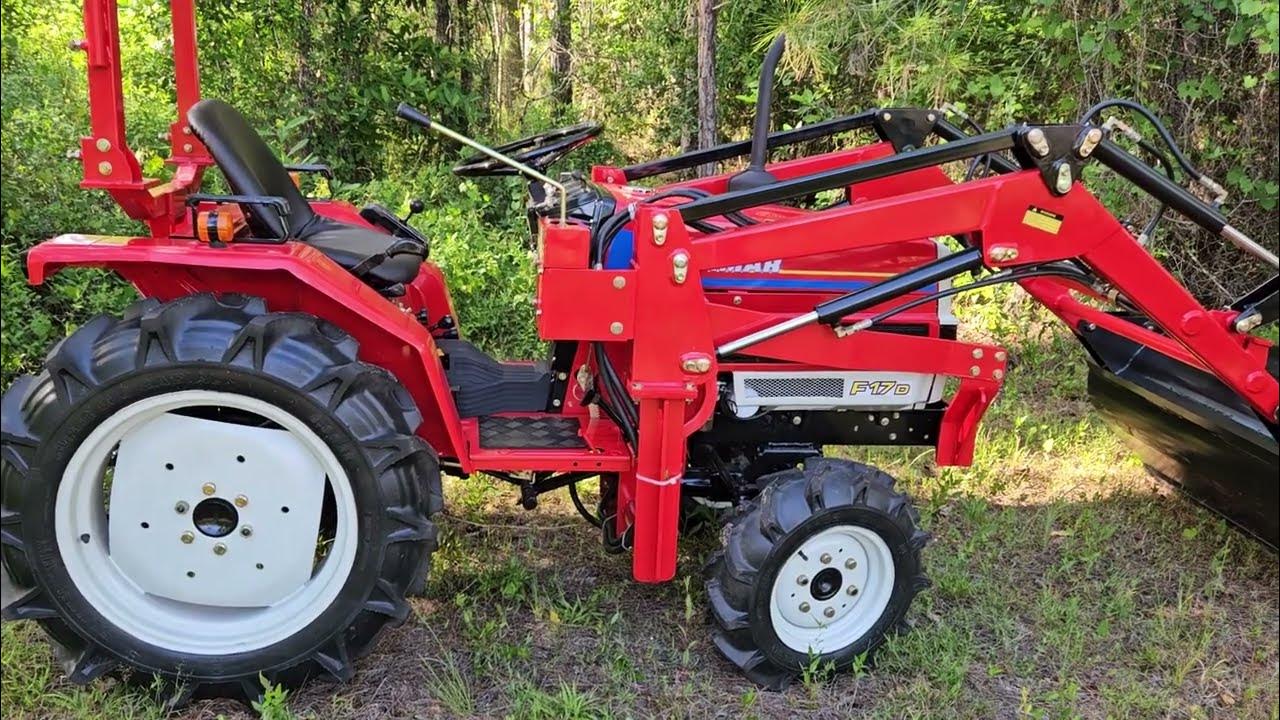 Yanmar F17D used compact tractor for sale by toughtractors.com - YouTube