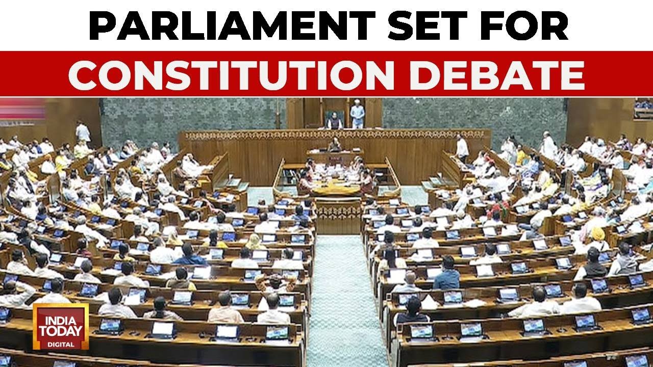 Constitution Debate: Rajnath Singh In Lok Sabha, Amit Shah In Rajya ...