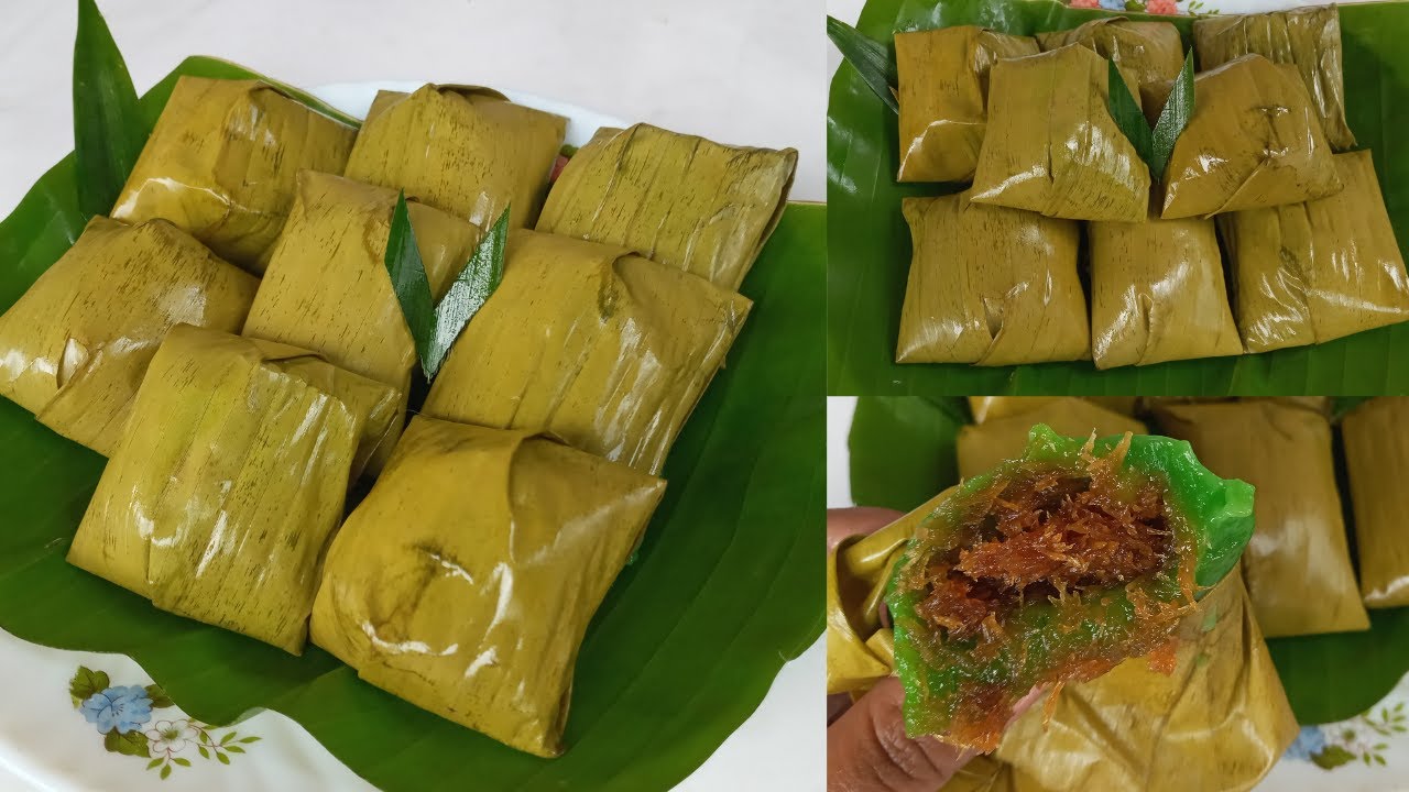Lembut Kenyal Legit || RESEP KUE BUGIS ISI KELAPA GULA MERAH BUNGKUS ...