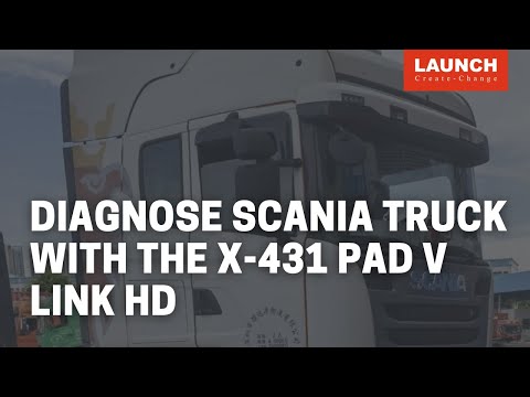 X-431 PAD V LINK HD | Diagnose Scania Truck | LAUNCH