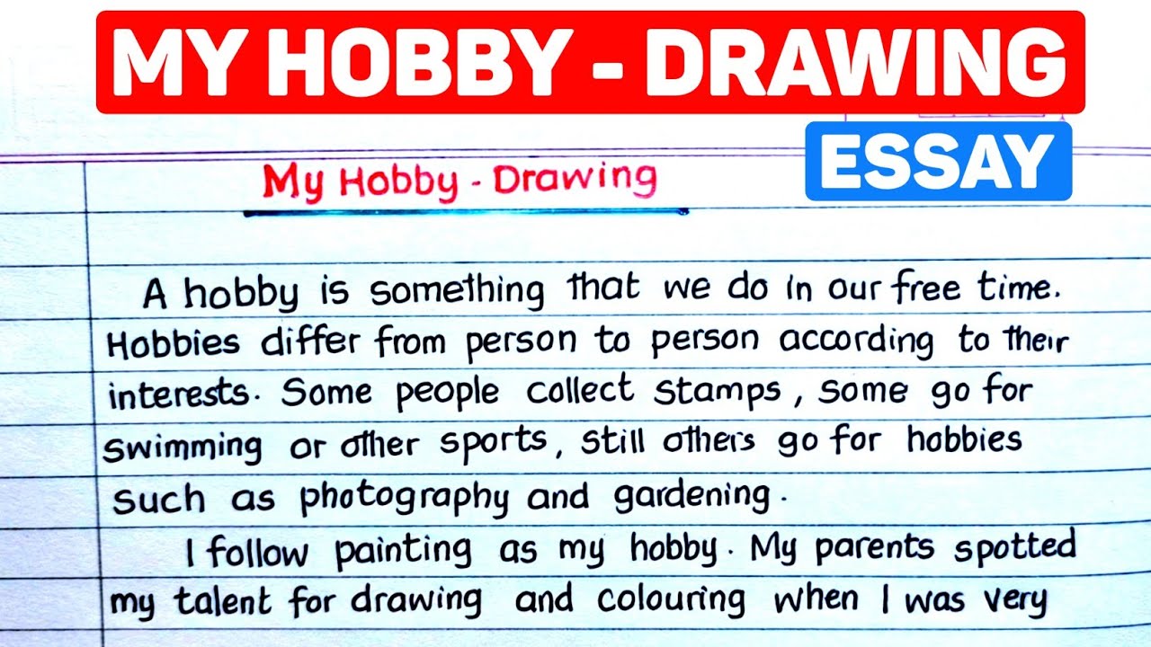 My hobby essay in english - YouTube