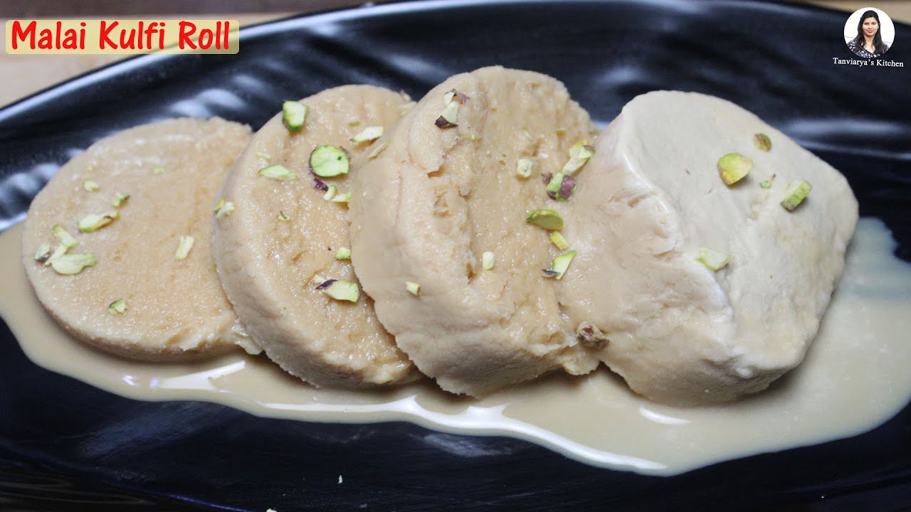 Special Homemade Malai Kulfi Roll | Tanviarya's Kitchen - YouTube