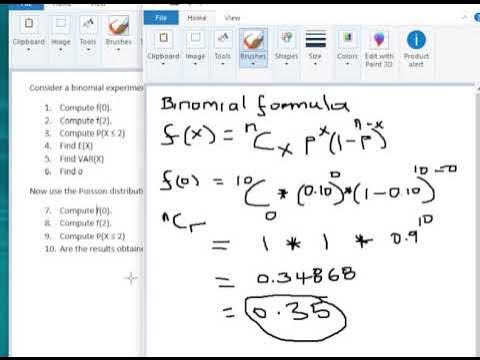 Binomial Distribution example by hand - YouTube