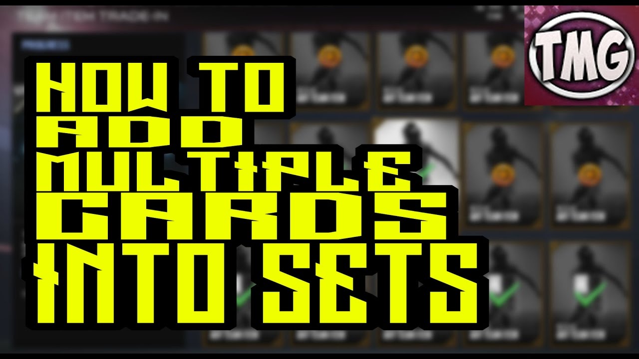 How To Add Multiple Cards Into Sets At Once In MUT 17 YouTube How To Add Multiple Cards Into Sets At Once In MUT 17 YouTube