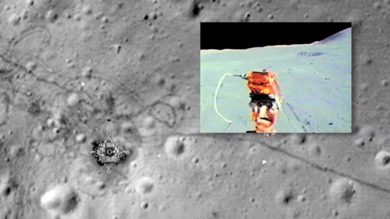 Apollo 15 Lunar Rover tracks - YouTube