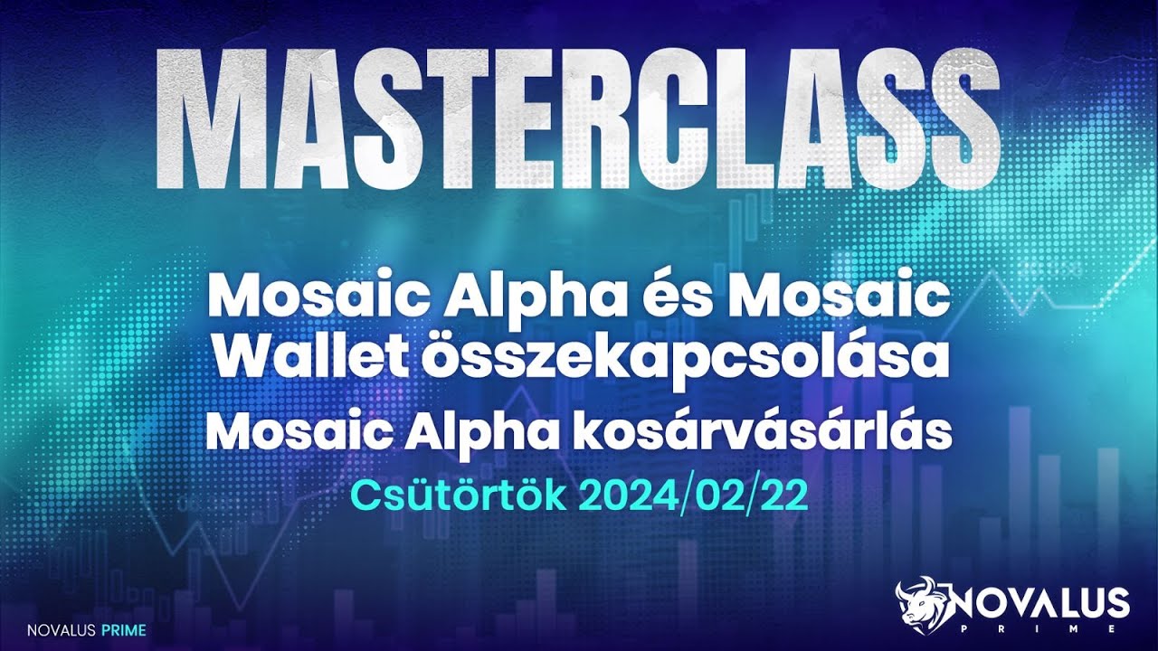 Mosaic Alpha és Wallet Connect és Alpha kosárvásárlás (HU) - YouTube