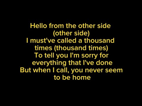 Adele || Hello ( letra ) - YouTube