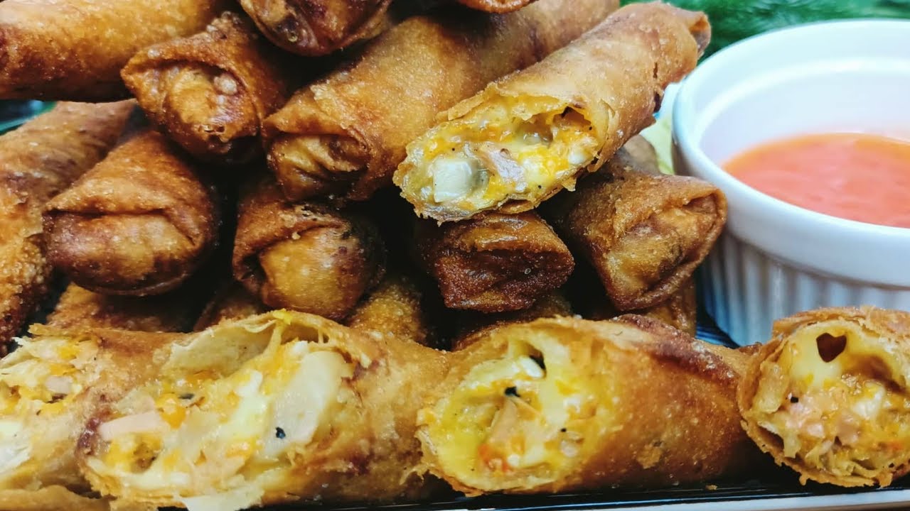 Pwede Pala Ito sa Lumpiang Shanghai | Cheesy Creamy And Delicious |Tuna Lumpiang Shanghai Recipe ...