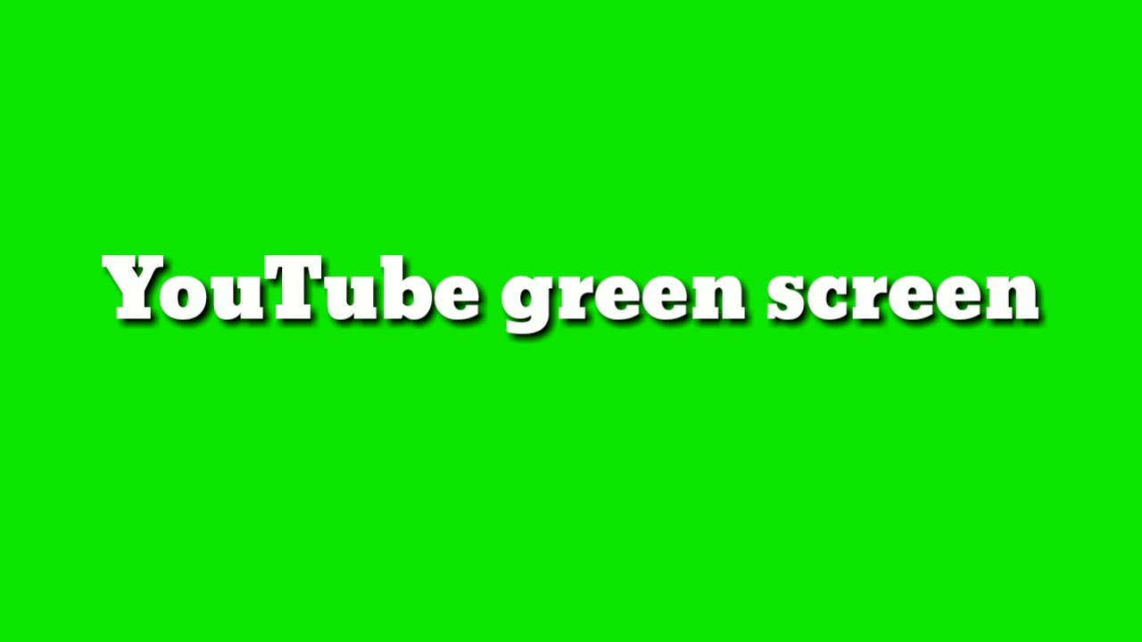 Free Green Screen No Copyright Youtube