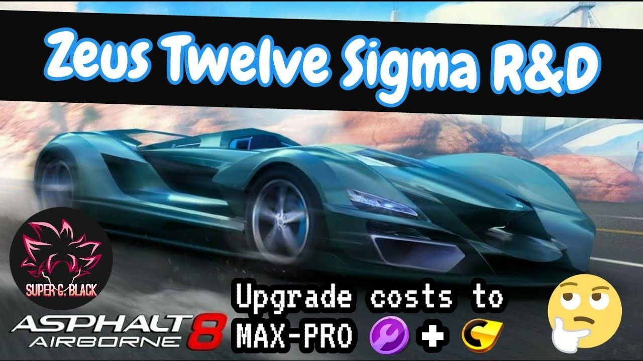 Asphalt 8 | Zeus Twelve Sigma R&D - Lab 1 FULL + Upgrade costs | Super ...