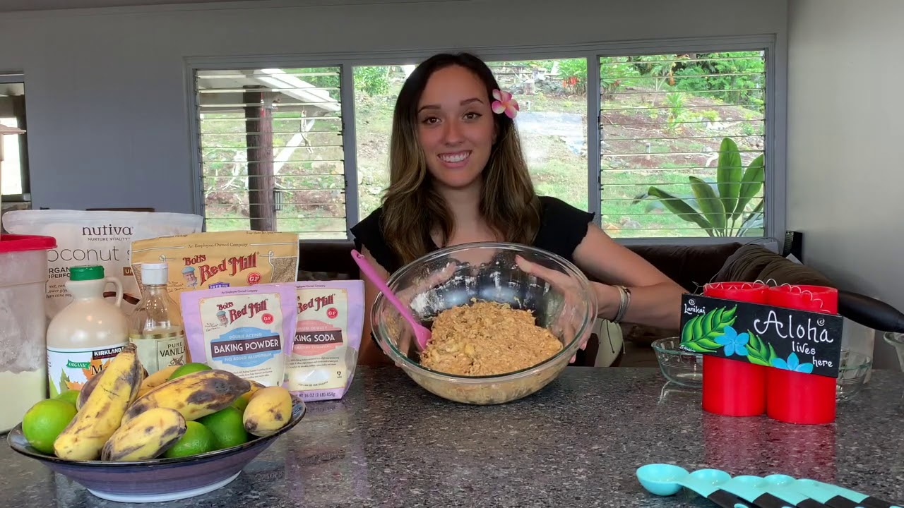 Baking Banana Bread with Ulu Flour Hawaiian Style - YouTube