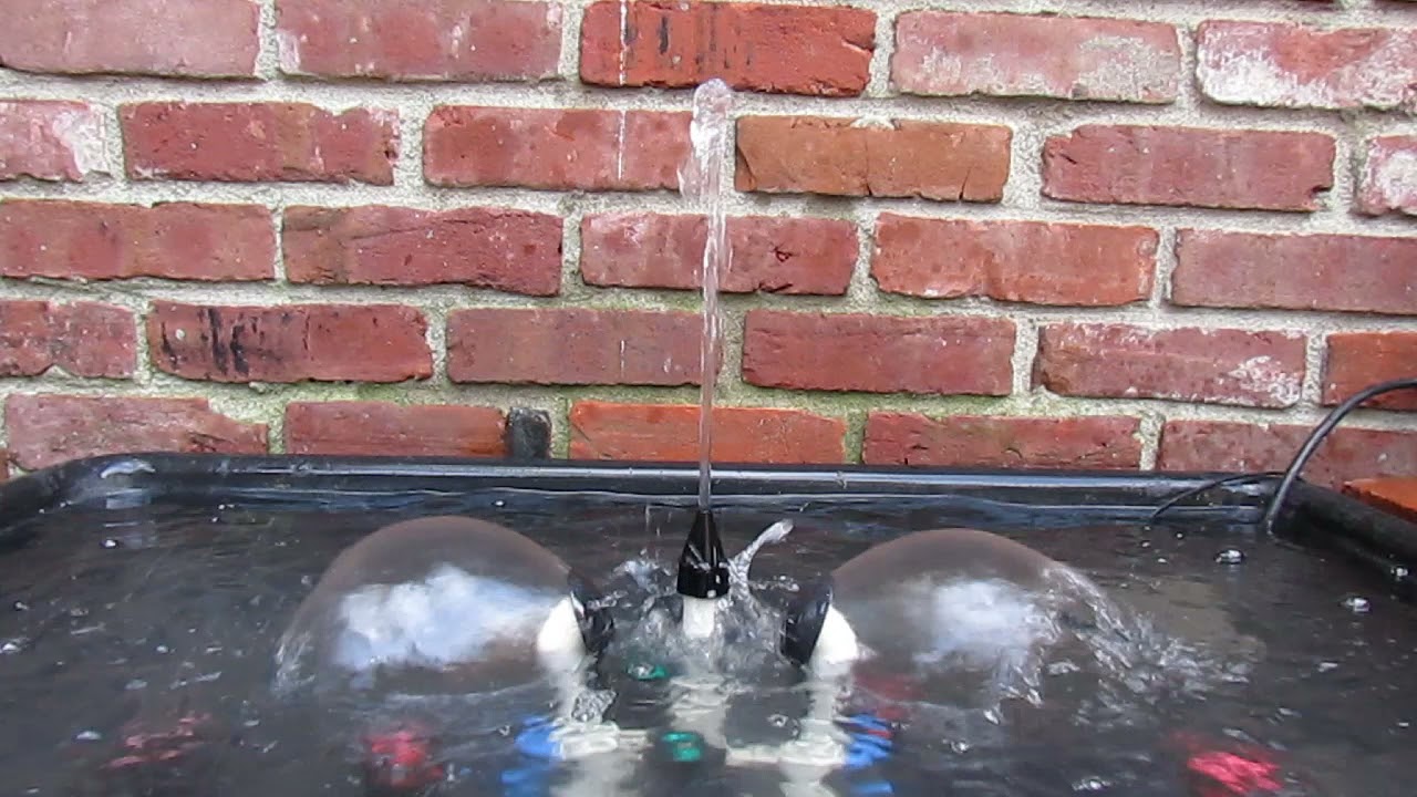Spoon Fan Nozzle Fountain - YouTube