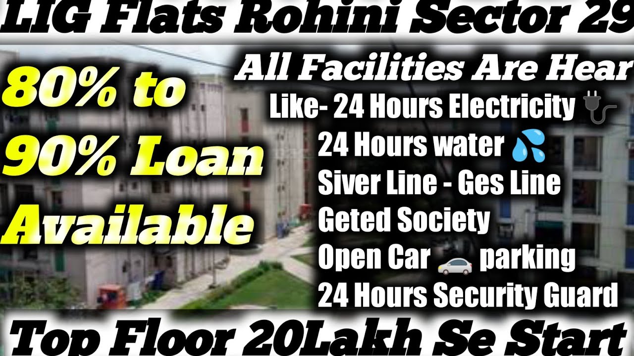 DDA LIG Flats Rohini Sector 29 // creative heights apartment // 80% to ...