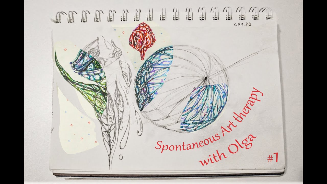 Spontaneous Surreal Drawing #1 | Art Therapy | Redrawing of my old ...