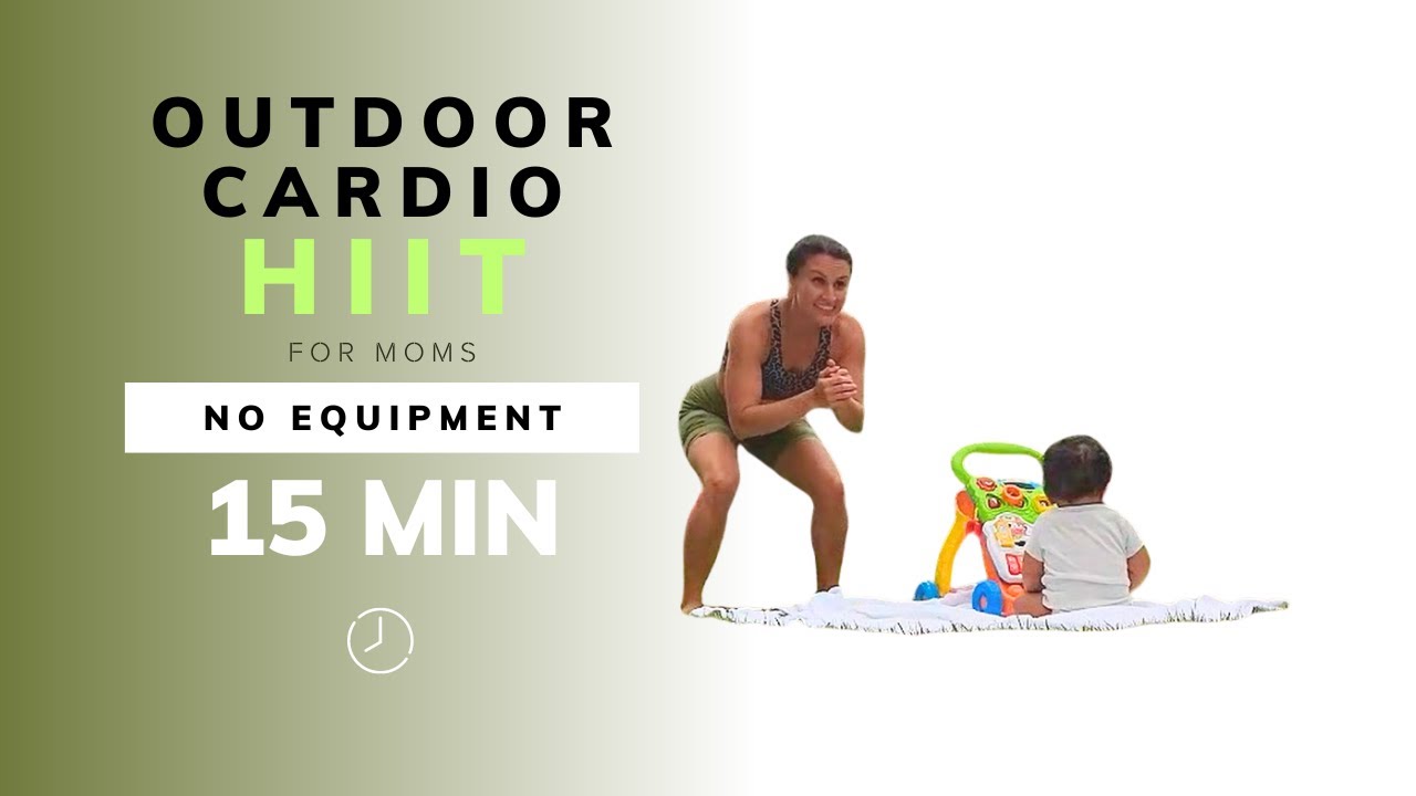 15 min OUTDOOR cardio HIIT (no equipment) - YouTube