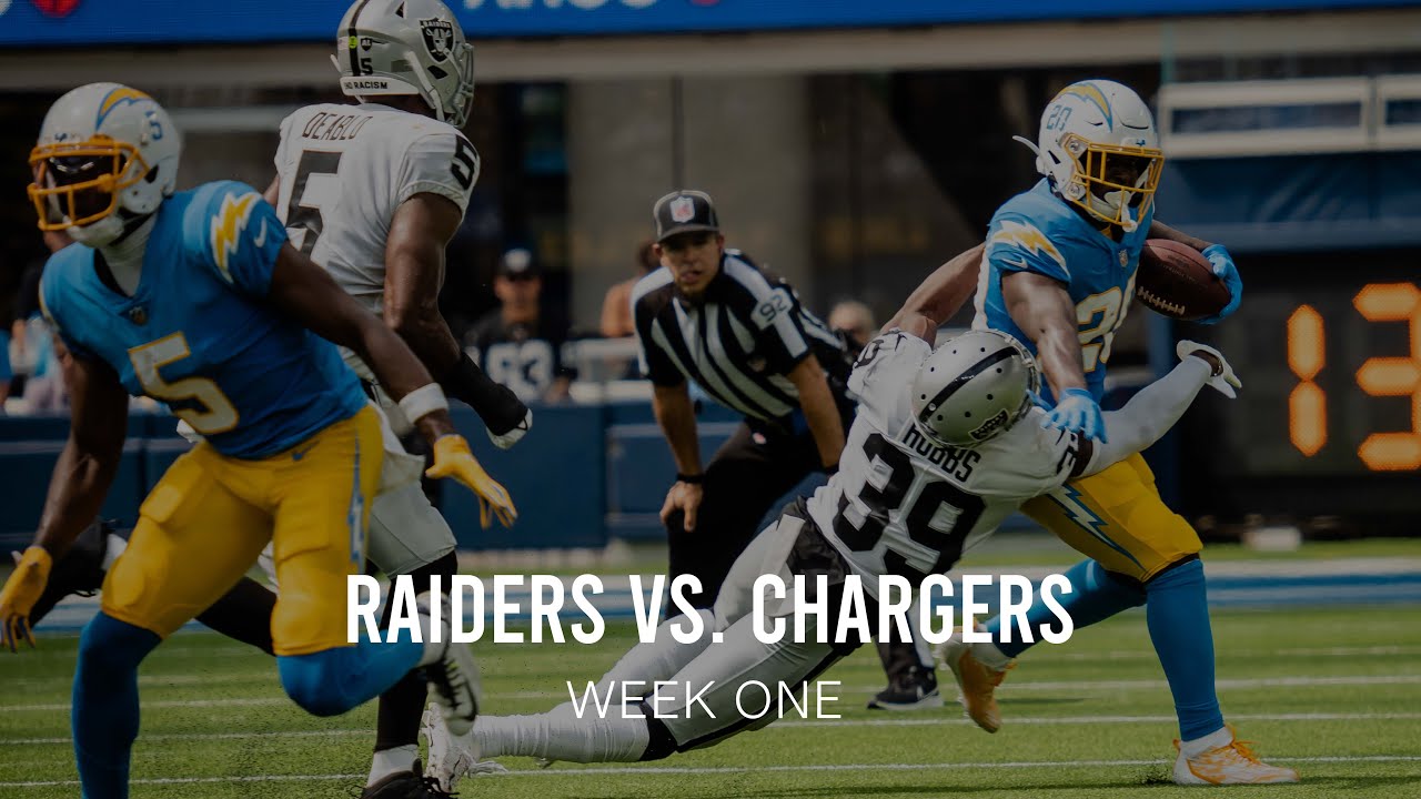 The Franchise Highlight Reel: Raiders vs Chargers - NFL Week 1 - 2022 ...