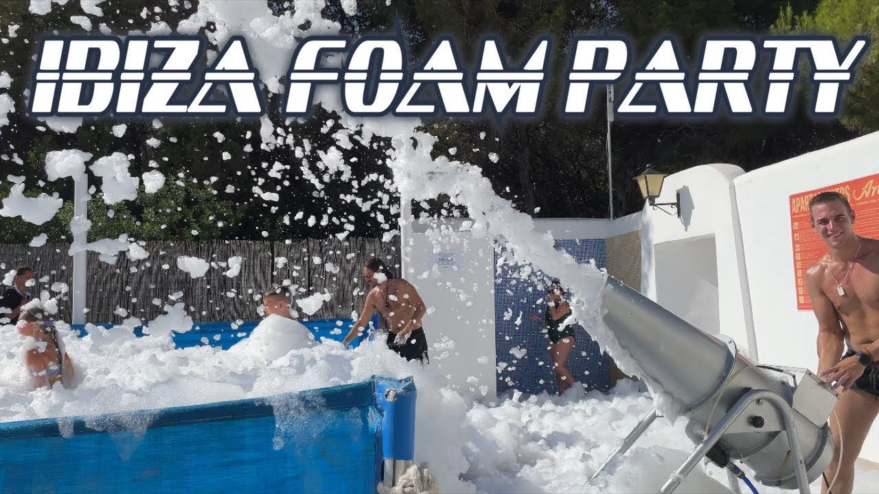 IBIZA - FOAM PARTY at Popeye’s Bar in Es Cana - YouTube