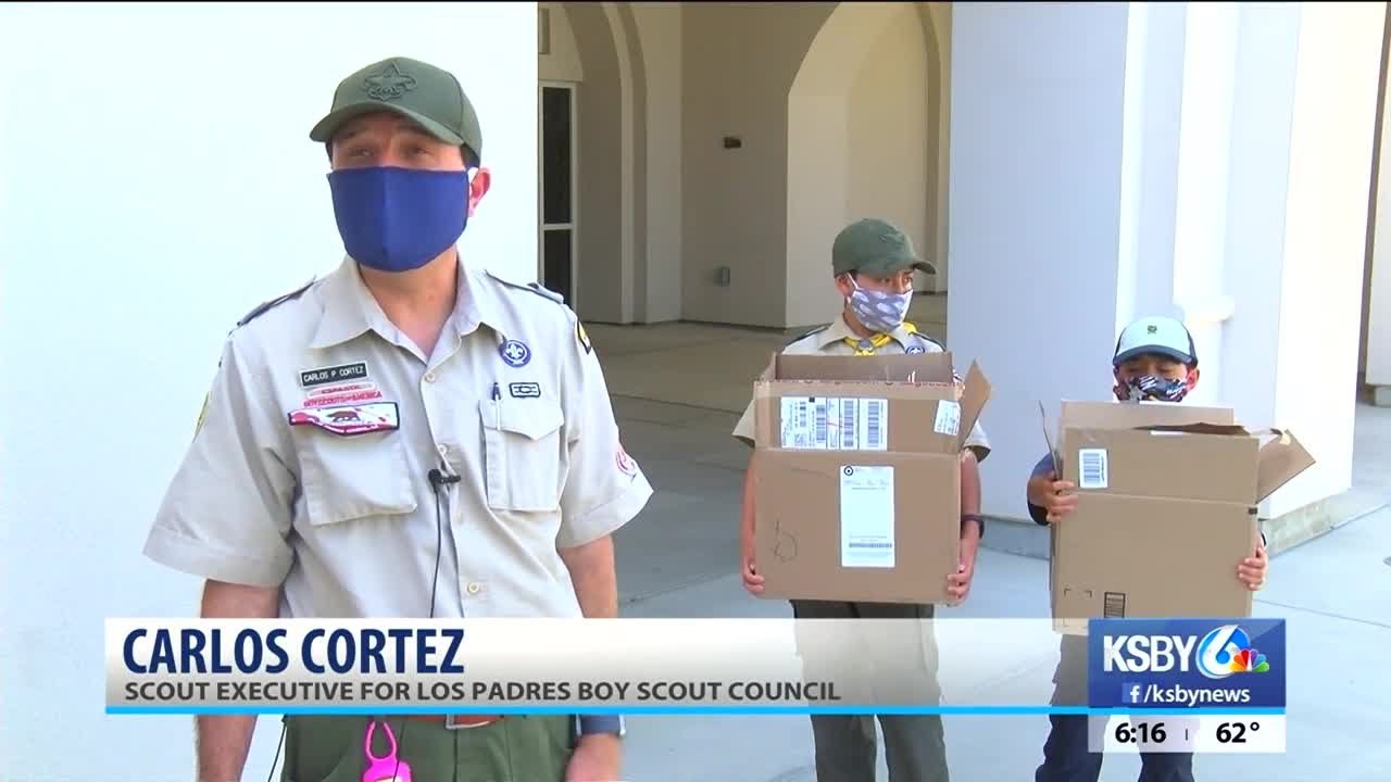 Boy Scouts donate face masks to healthcare workers - YouTube