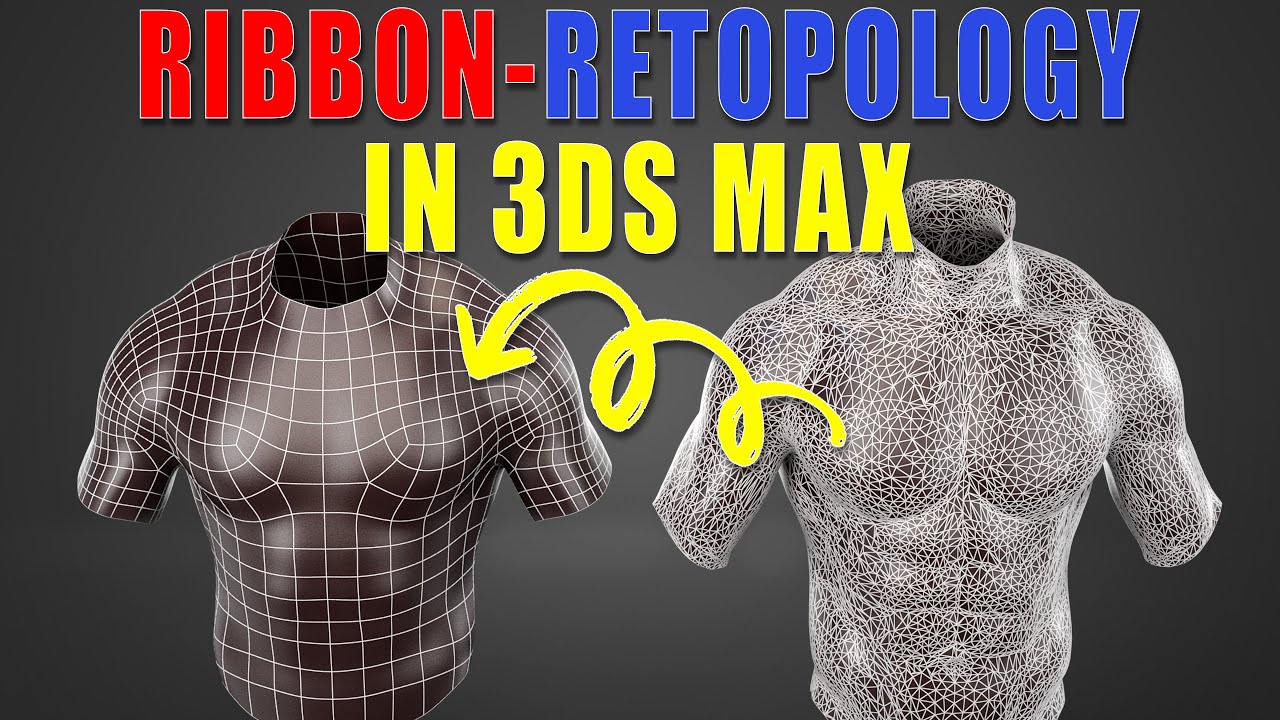 Topology Hard Surface: Retopology and Ribbon In 3ds Max || N°_210 - YouTube