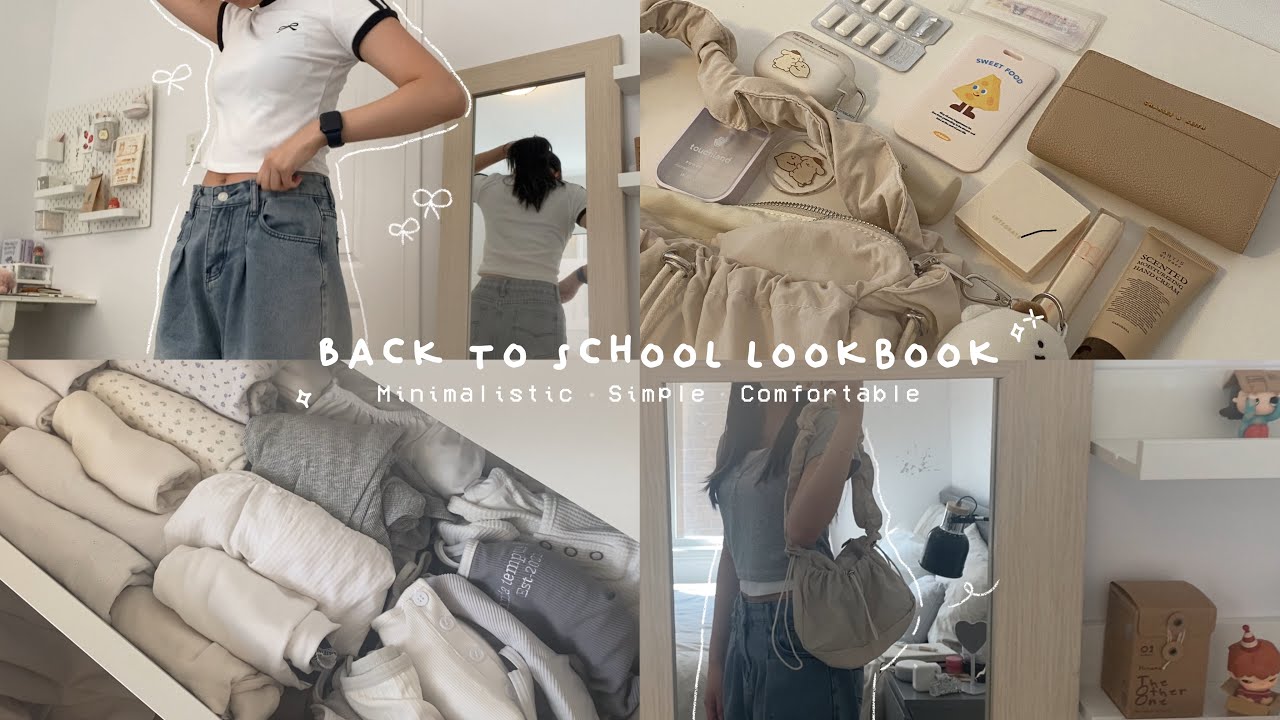 BACK TO SCHOOL OUTFITS 🧸🧦: Minimalistic ・pinterest aesthetic ・ simple ...