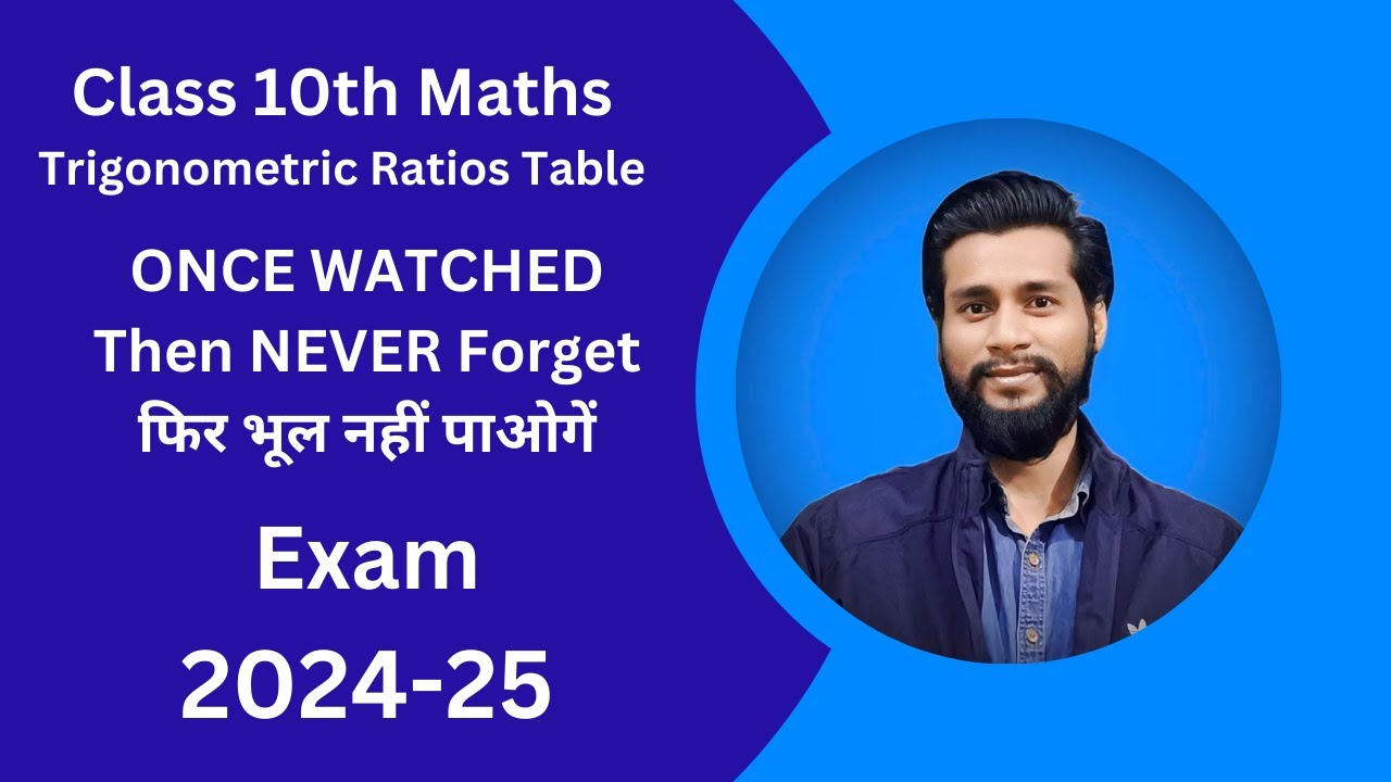 Trigonometric Ratios of some specific Angles |Class 10 Maths | Board ...