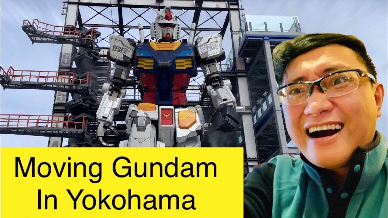 Moving Gundam in Yokohama Japan | Gundam Factory and Dock Tower - YouTube