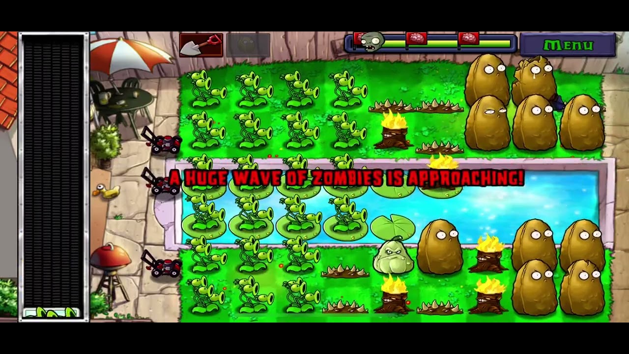Crazy PVZ TRIPLE!! Pea Shooter field - YouTube
