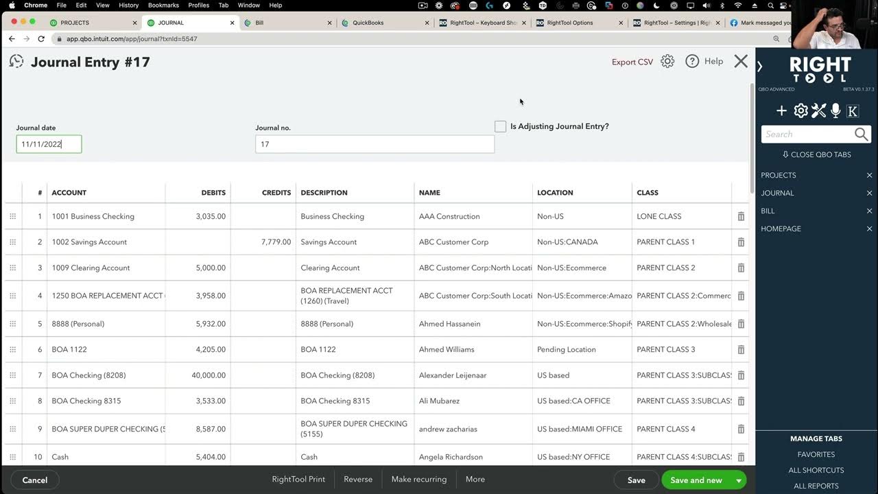 RightTool: Export Journal Entry to CSV in QuickBooks Online - YouTube