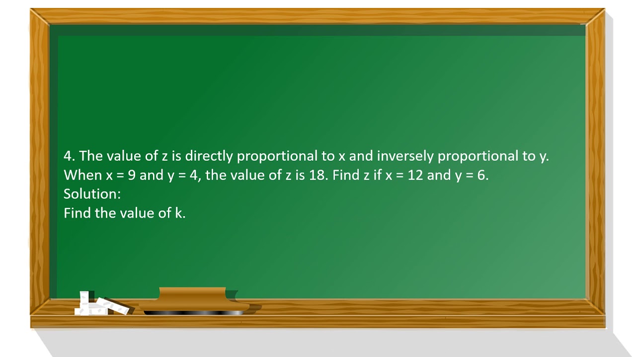 Solves problems involving variation. - YouTube