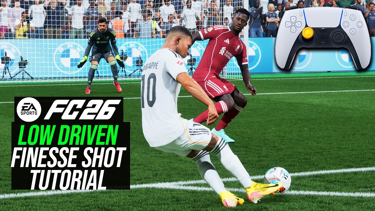 How Shoot a LOW DRIVEN Finesse Shot (TUTORIAL) - How to Score Finesse ...