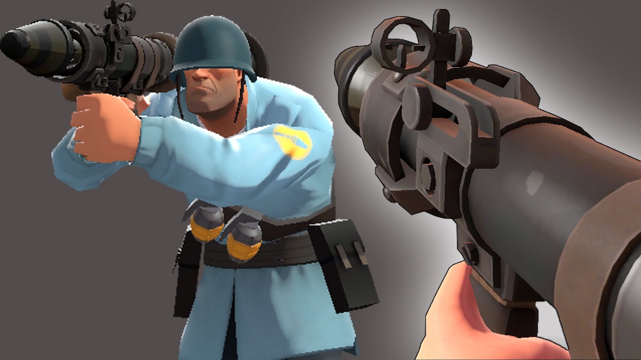 TF2 Soldier Shoots Crits when rocket jumping - YouTube