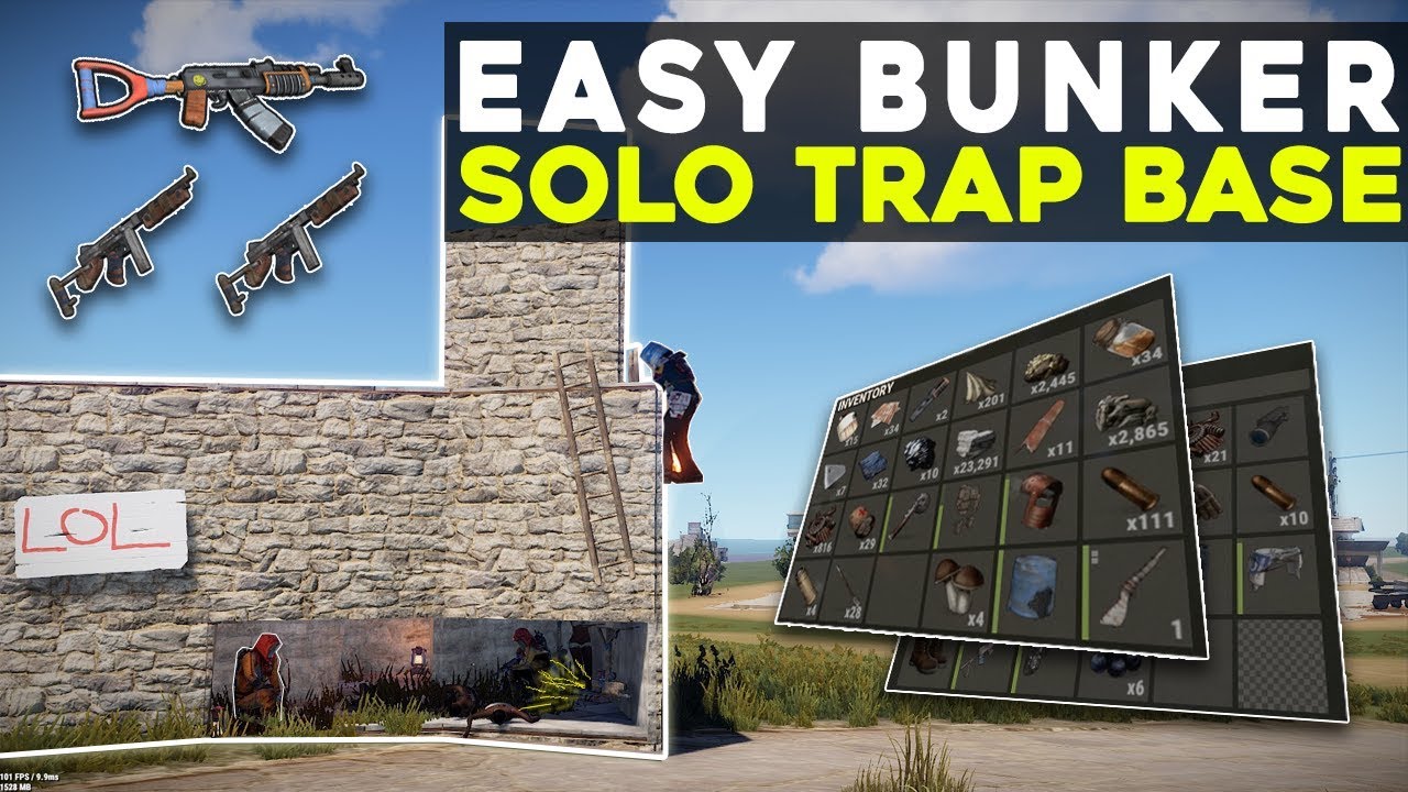 RUST | Fake *BUNKER TRAP* Makes Me LOADED With LOOT - Rust Trap Base ...
