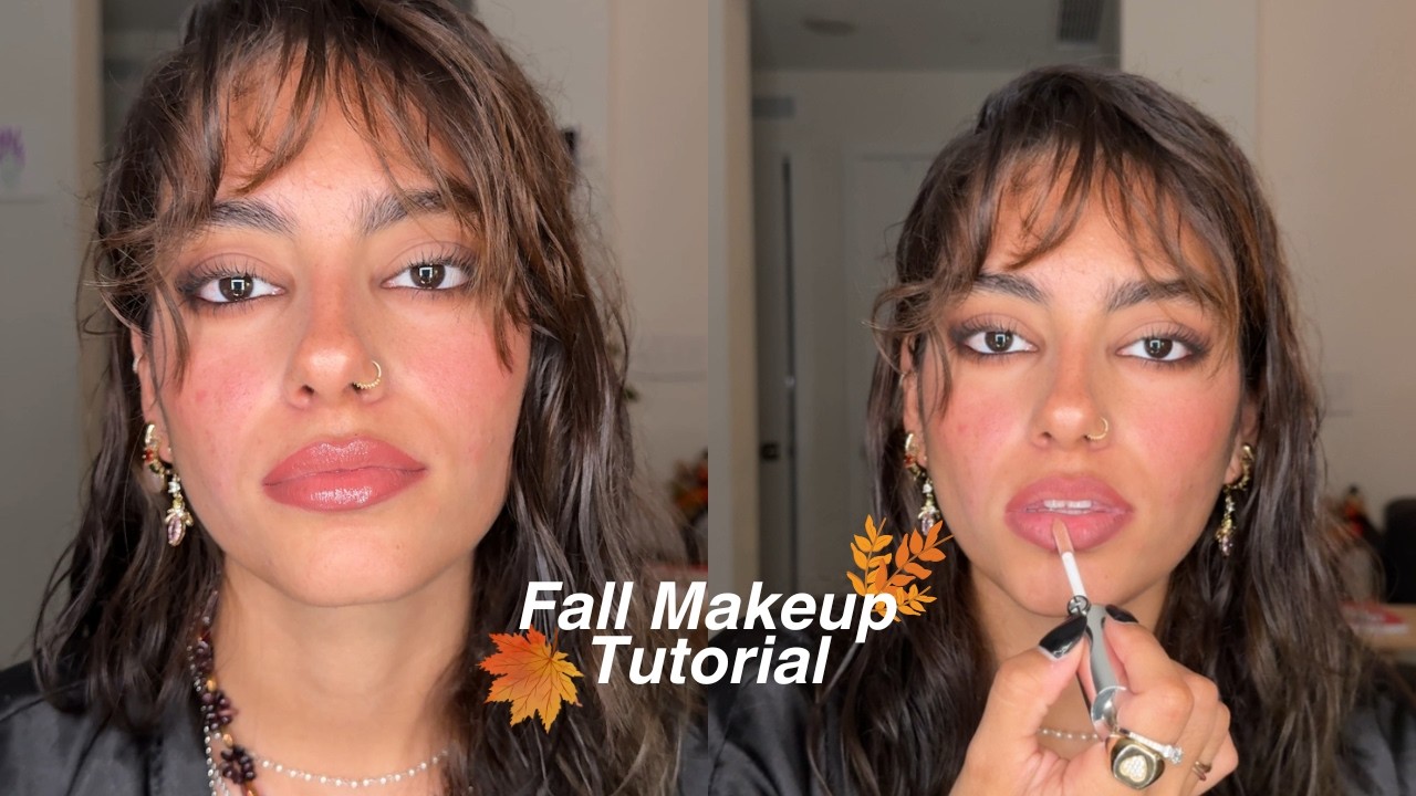 A Hot Cozy Warm Fall Makeup Tutorial 🍁 Easy Fall Makeup - YouTube