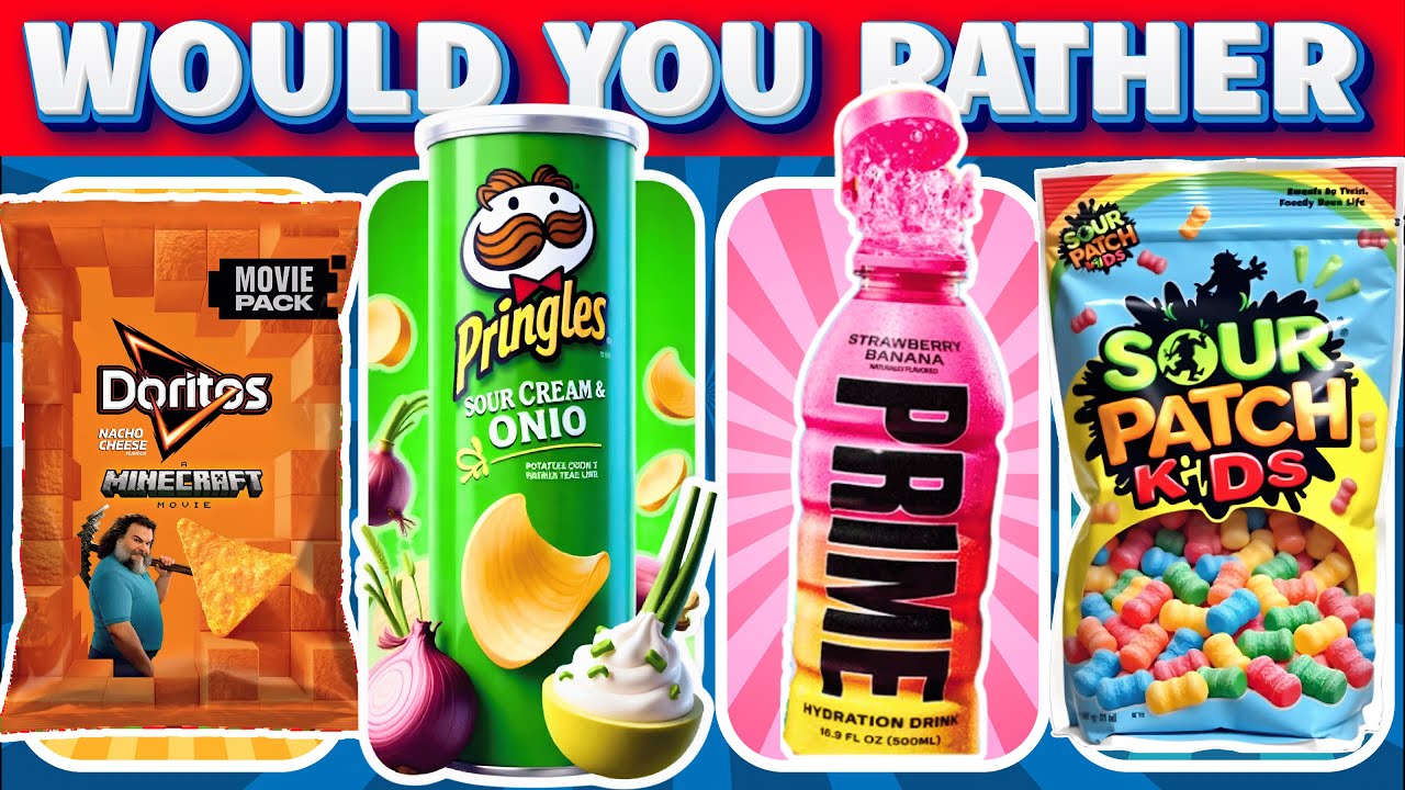 Would You Rather...? Build Your JUNK FOOD BASKET 🍔🍗 Choose Your Food 🍭🍟 ...
