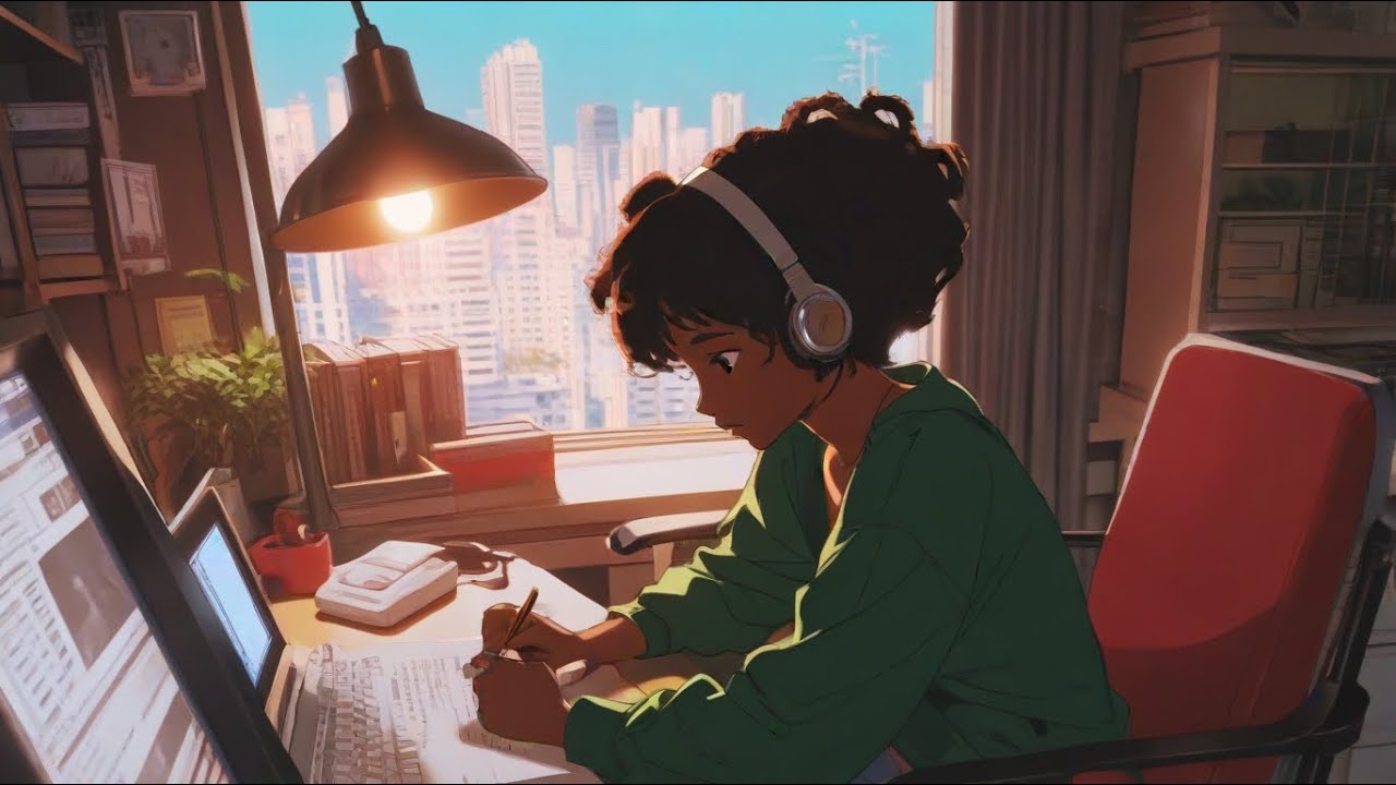 Chill Lofi Beat - Chakra Healing Frequencies #963hz #528hz #639hz - YouTube