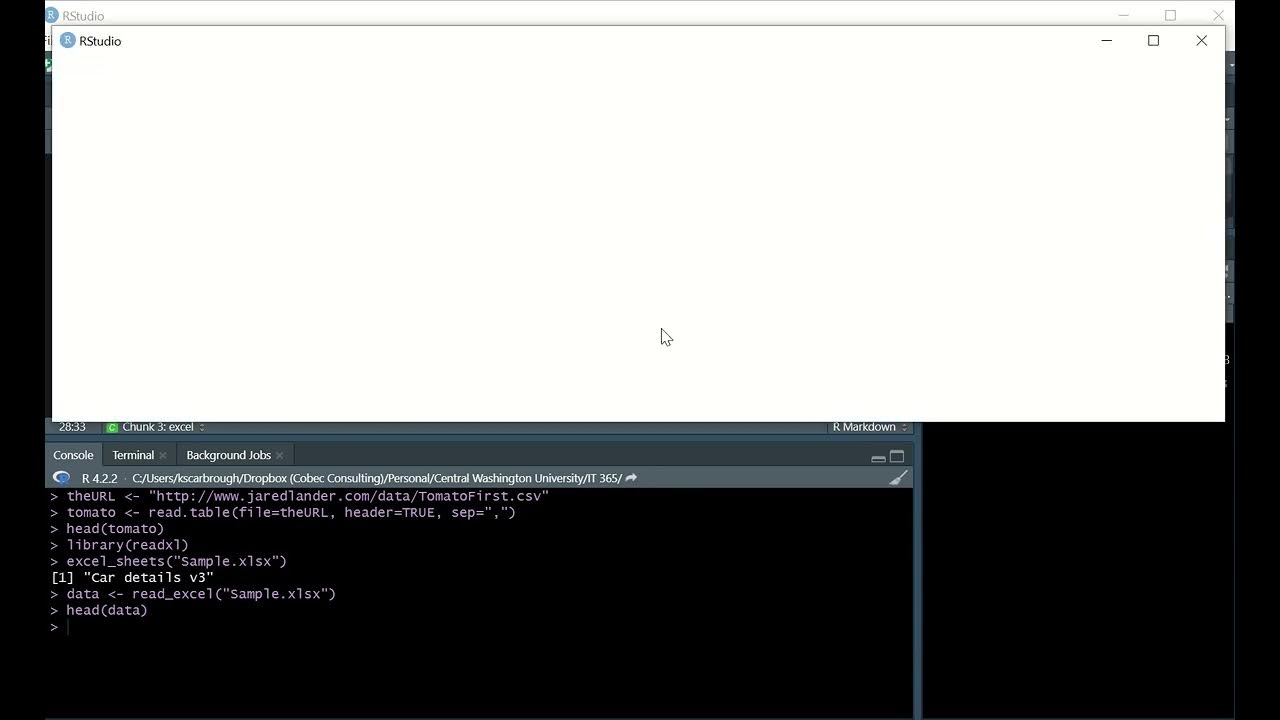 Loading Data Into R - YouTube