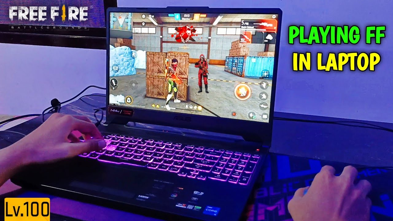 Playing FF In Laptop | Best Handcam Gameplay | Asus Tuf | Garena Free ...