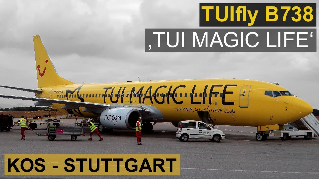 TUIfly B737-800 "TUI MAGIC LIFE" ️| Take-Off Kos (KGS) & Landing STR ...