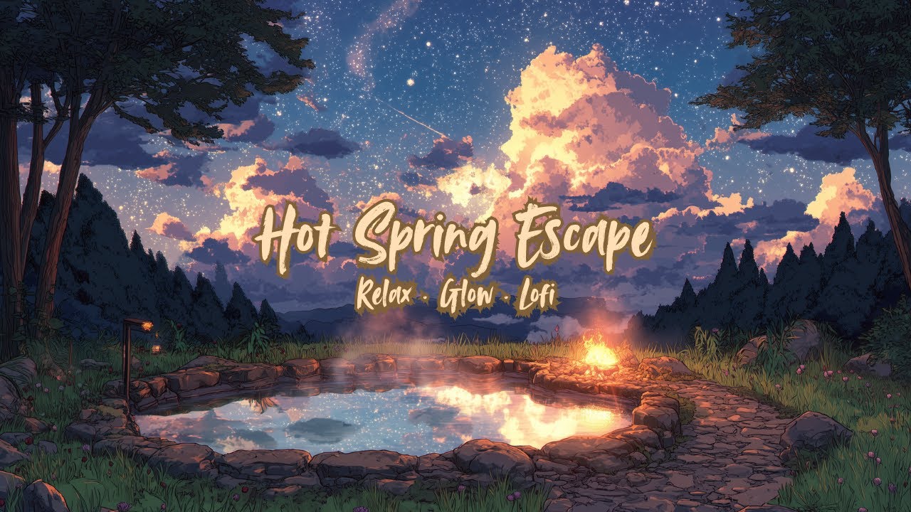 Hot Spring Escape – Lofi Chill Mix for Relaxing in Nature’s Glow - YouTube