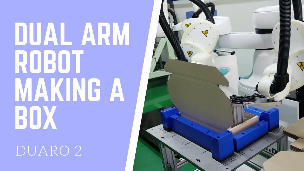 Dual Arm Scara Robot (DuARo 2) Making a Box - YouTube