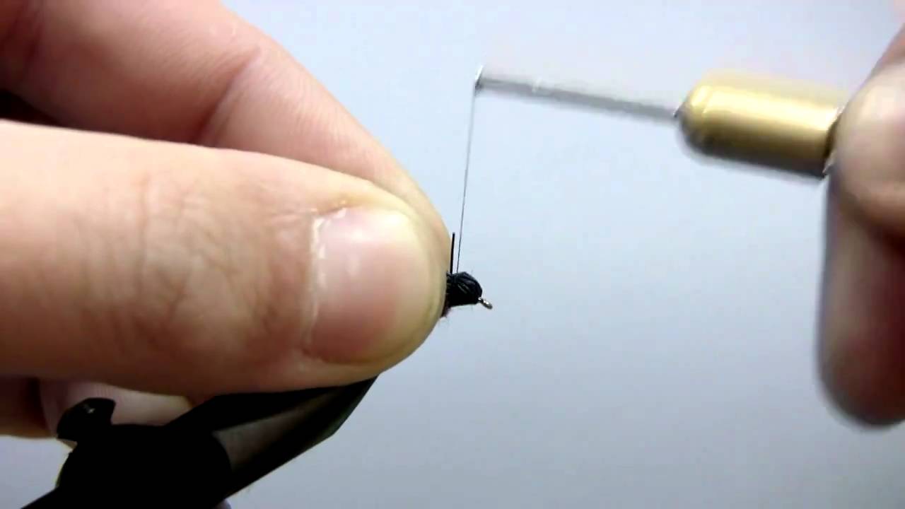 Fly Tying Black Beetle - YouTube