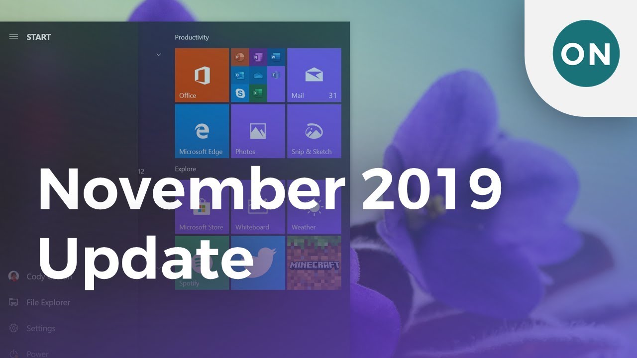 Hands-on: What's new in the Windows 10 November 2019 Update? - YouTube