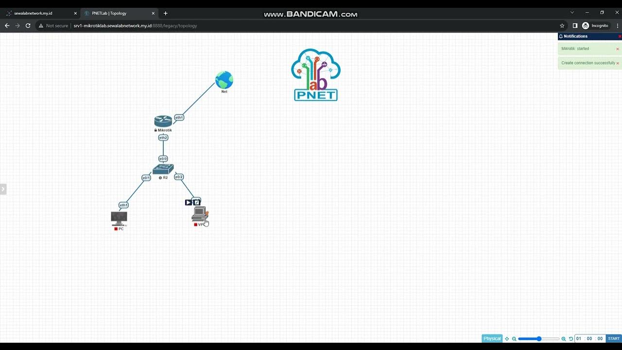 Remote mikrotik menggunakan winbox di pnetlab - YouTube